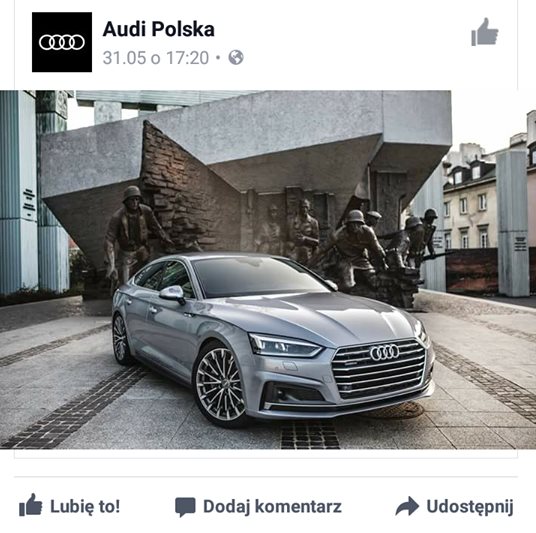 Skandaliczna sesja reklamowa niemieckiego Audi - Warszawa W Pigułce